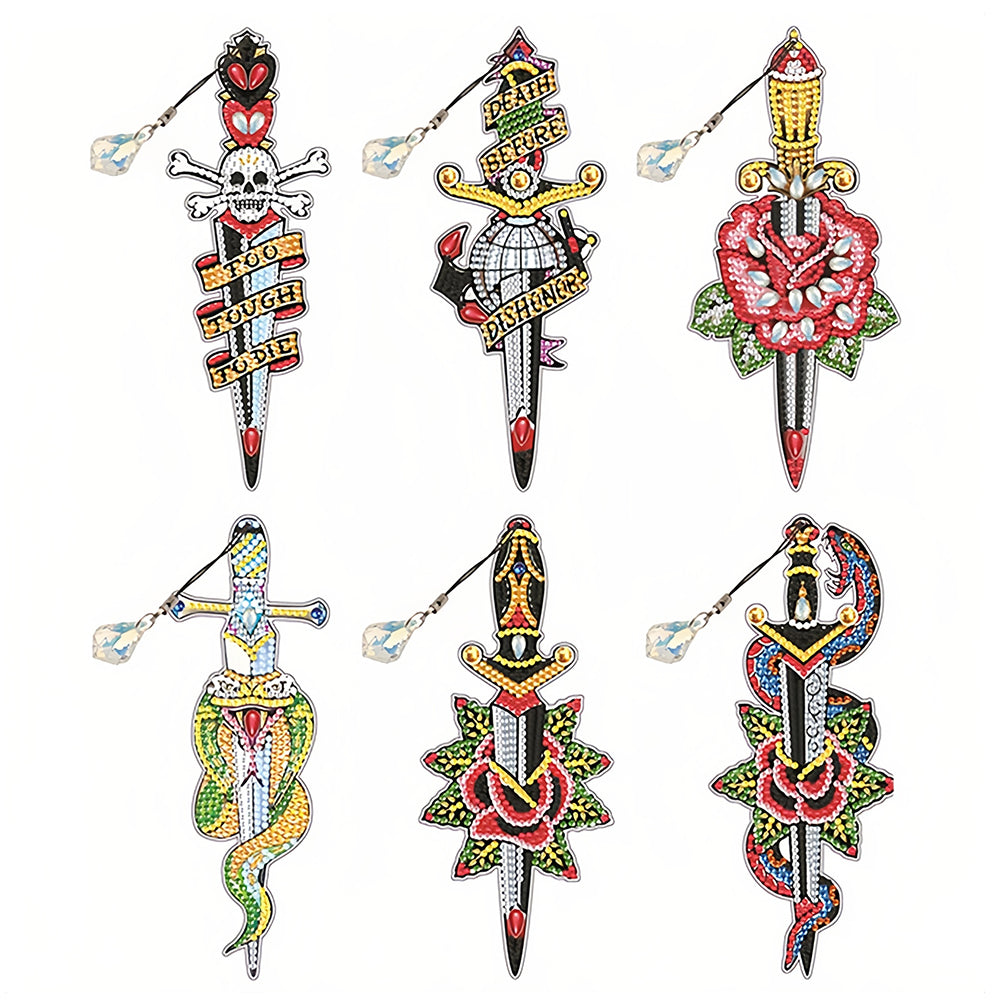 Diamond Painting Kaufen - 6St. Tod Symbol Acryl Lesezeichen Set ...